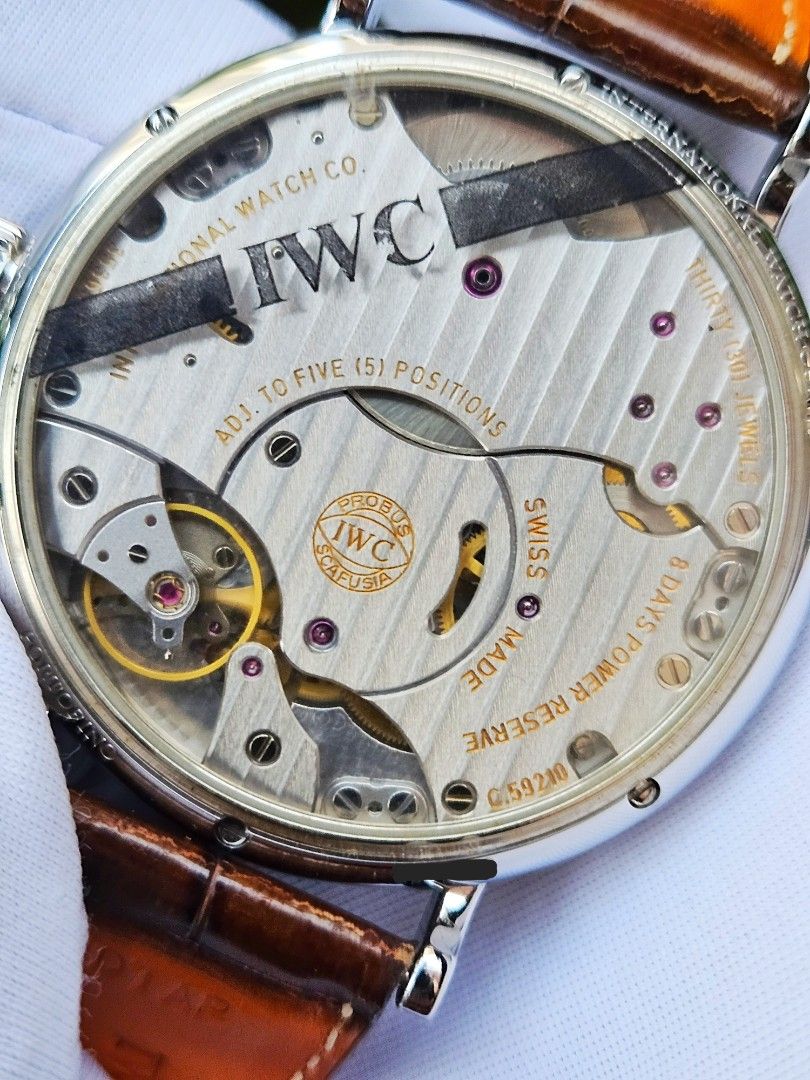 *Full Complete Set* IWC Portofino Hand-Wound Eight Days 45mm Ref ...