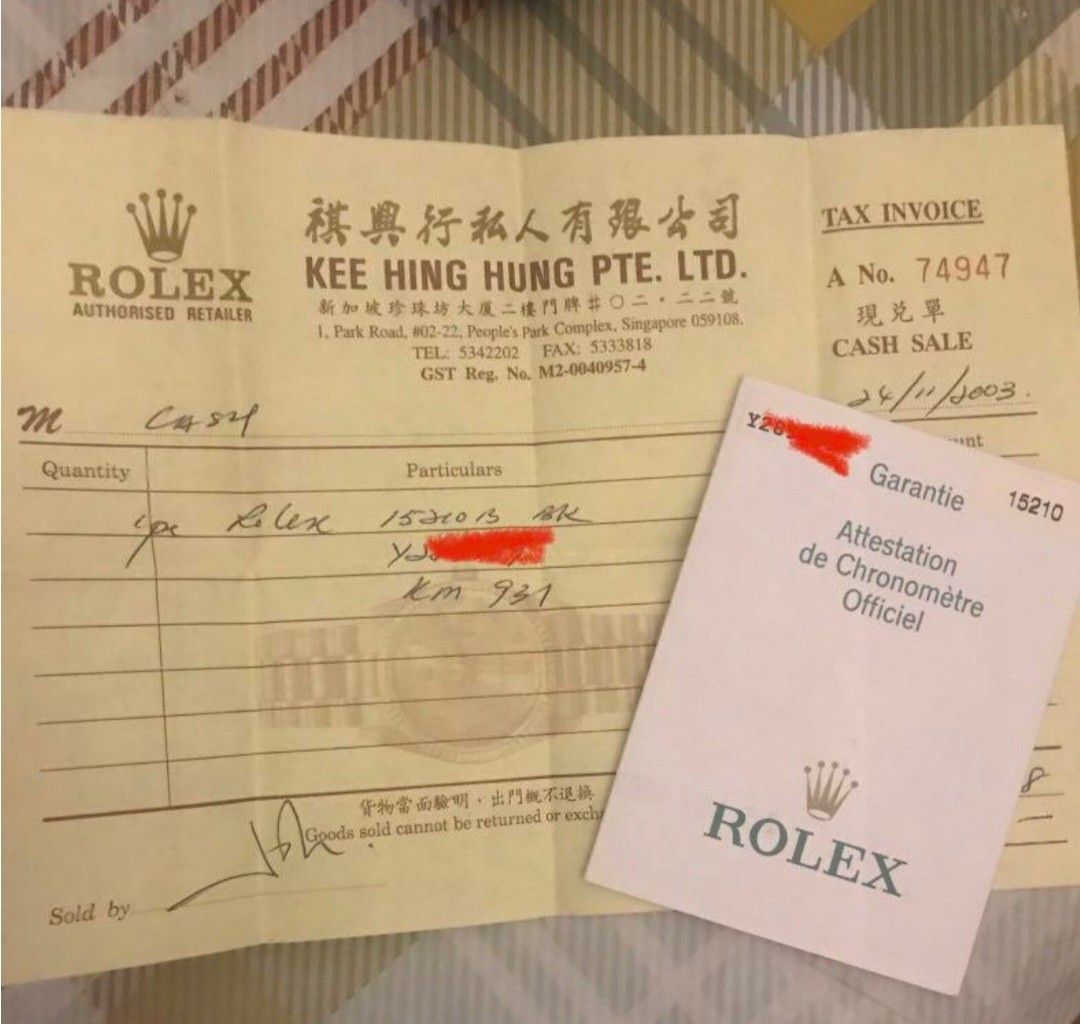 Full set - Collector Rolex 15210 Black Dial with box, papers & receipt ...