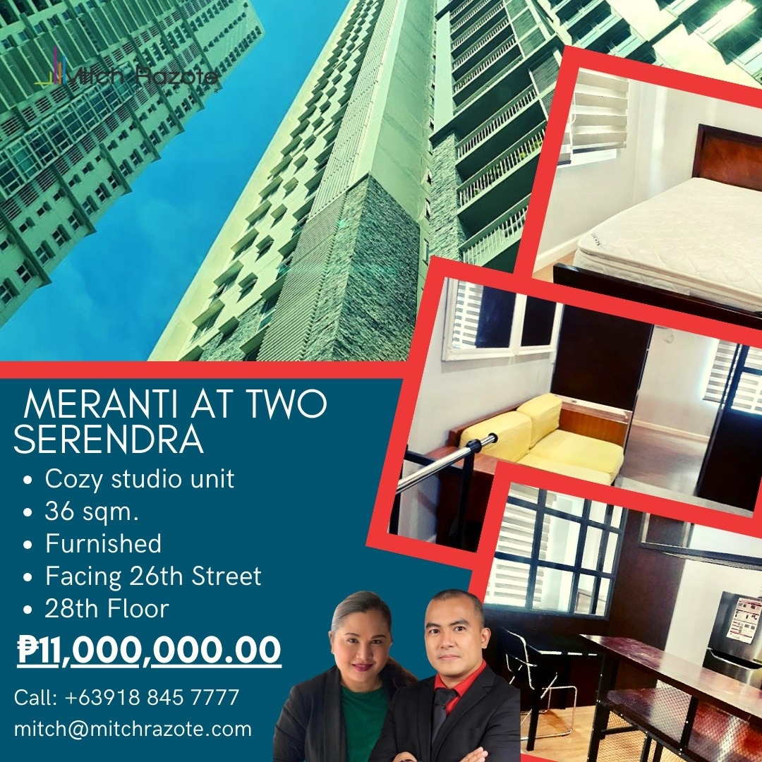 Fully Furnished Cozy and Spacious Studio Unit For Sale at Meranti at ...