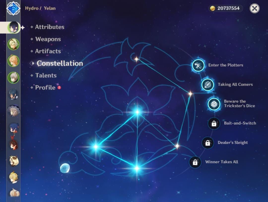 Genshin Impact - C3 Yelan! With Qiqi and Keqing, Video Gaming, Video ...