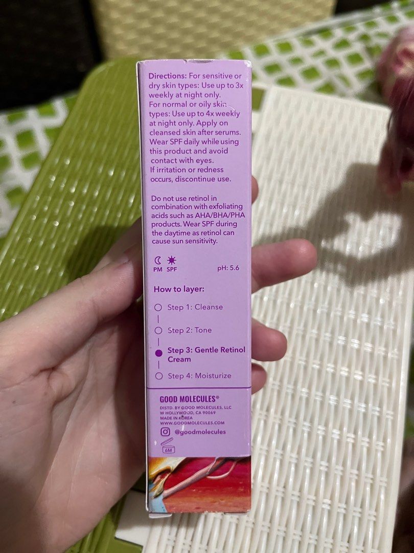 Good molecules Retinol, Beauty & Personal Care, Face, Face Care on ...