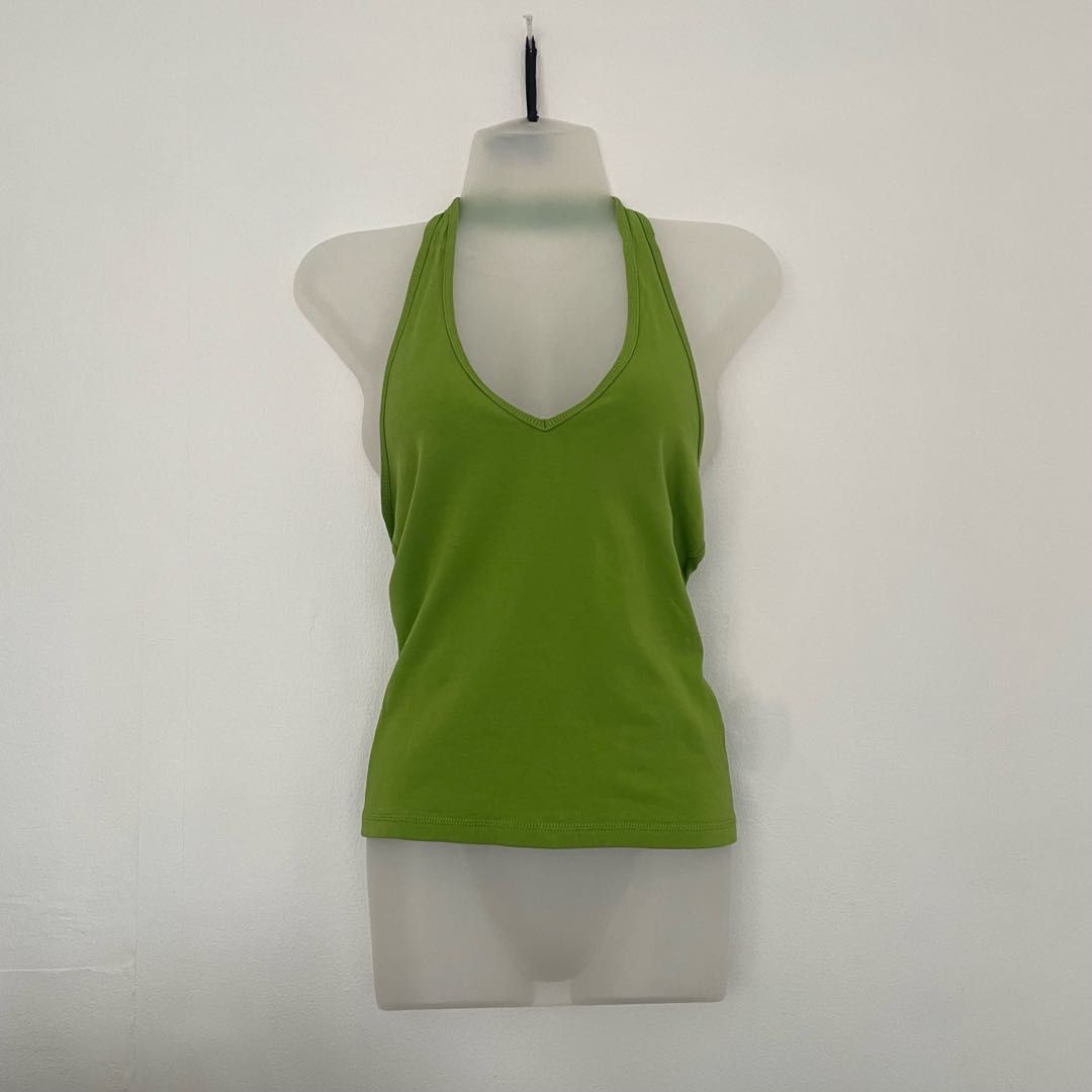 Green Backless Halter Top | y2k beach summer pinterest aesthetic, Women ...