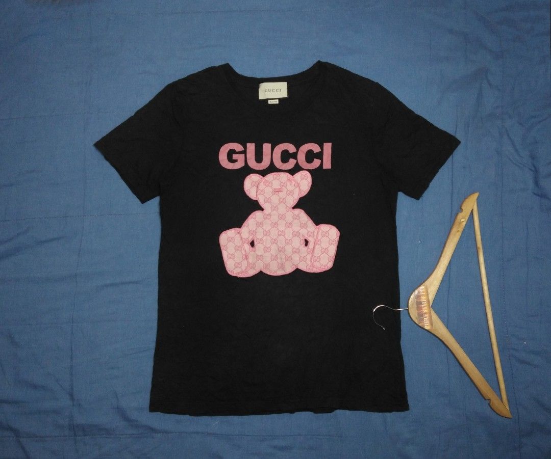 Gucci Bear monogram tee, Men's Fashion, Tops & Sets, Tshirts & Polo ...