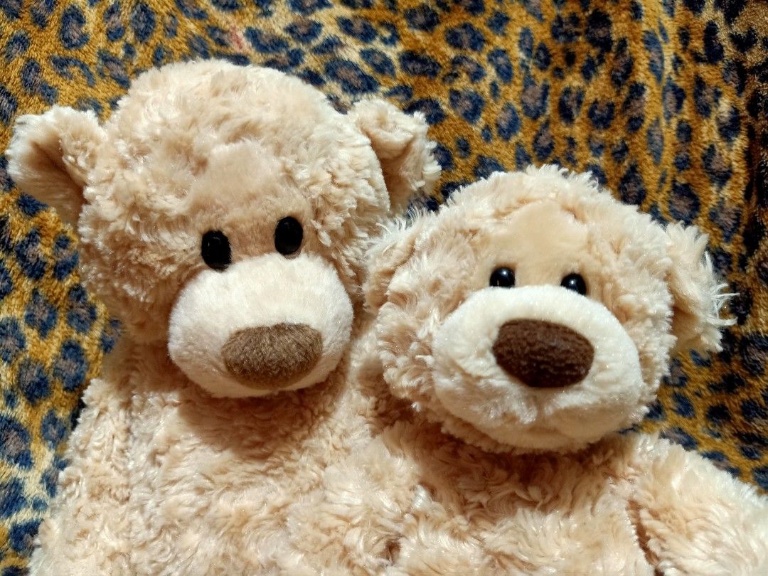 GUND BRAND MOTHER AND CHILD MANNI AND MYRTLE TEDDY BEAR PLUSH BUNDLE ...