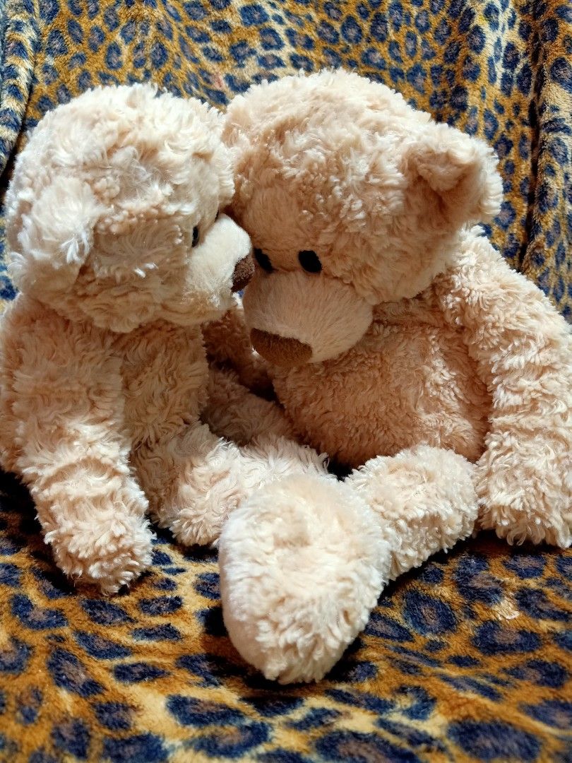 GUND BRAND MOTHER AND CHILD MANNI AND MYRTLE TEDDY BEAR PLUSH BUNDLE ...