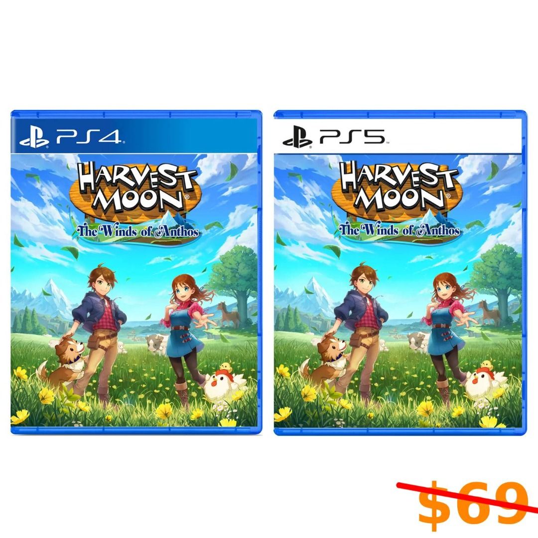 Harvest Moon: The Winds of Anthos Brand New (PS4/PS5/Nintendo Switch), Video Gaming, Video Games ...
