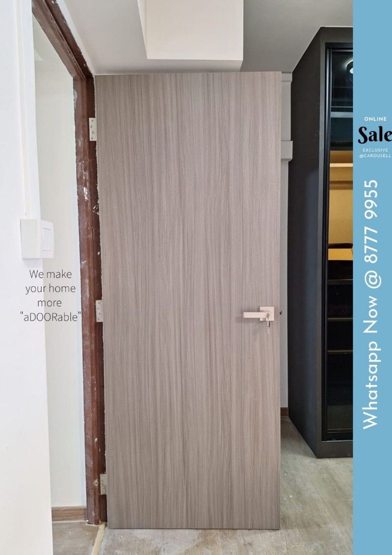 Hdb/BTO/condo high pressure solid laminate bedroom doors from $238 ...
