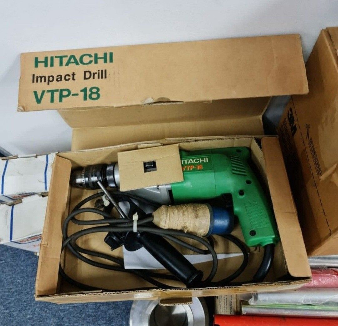 Hitachi VTP 18 Impact Drill, Furniture & Home Living, Home Improvement ...