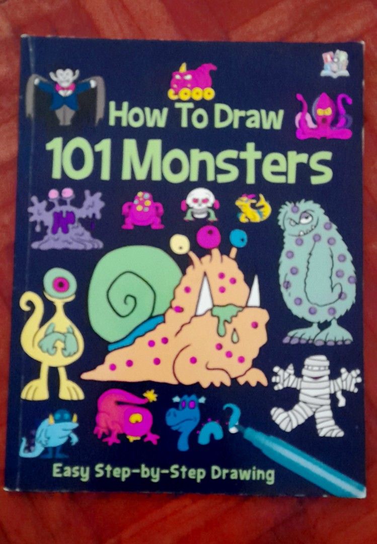 How To Draw 101 Monsters, Hobbies & Toys, Books & Magazines, Children's ...