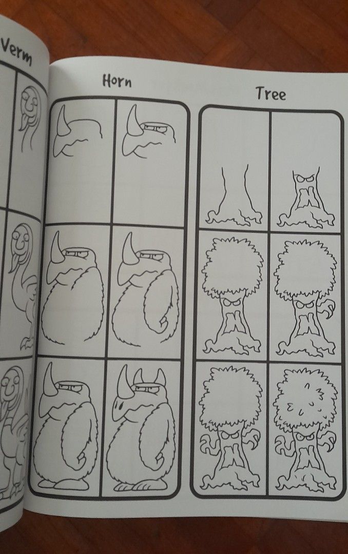 How To Draw 101 Monsters, Hobbies & Toys, Books & Magazines, Children's ...