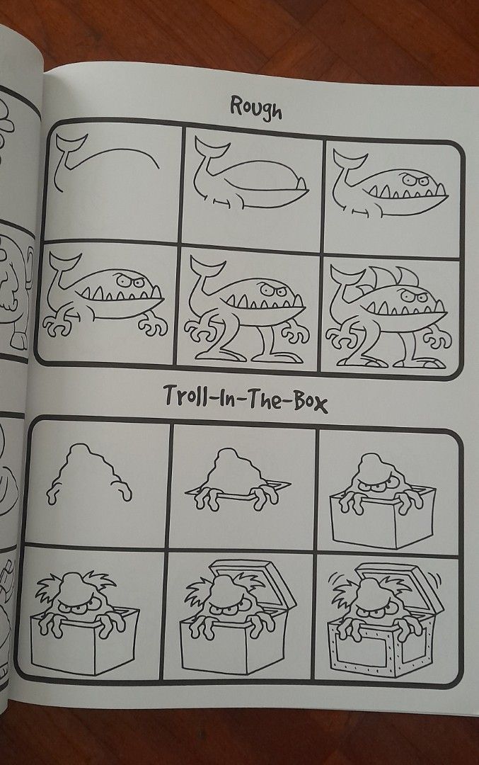 How To Draw 101 Monsters, Hobbies & Toys, Books & Magazines, Children's ...