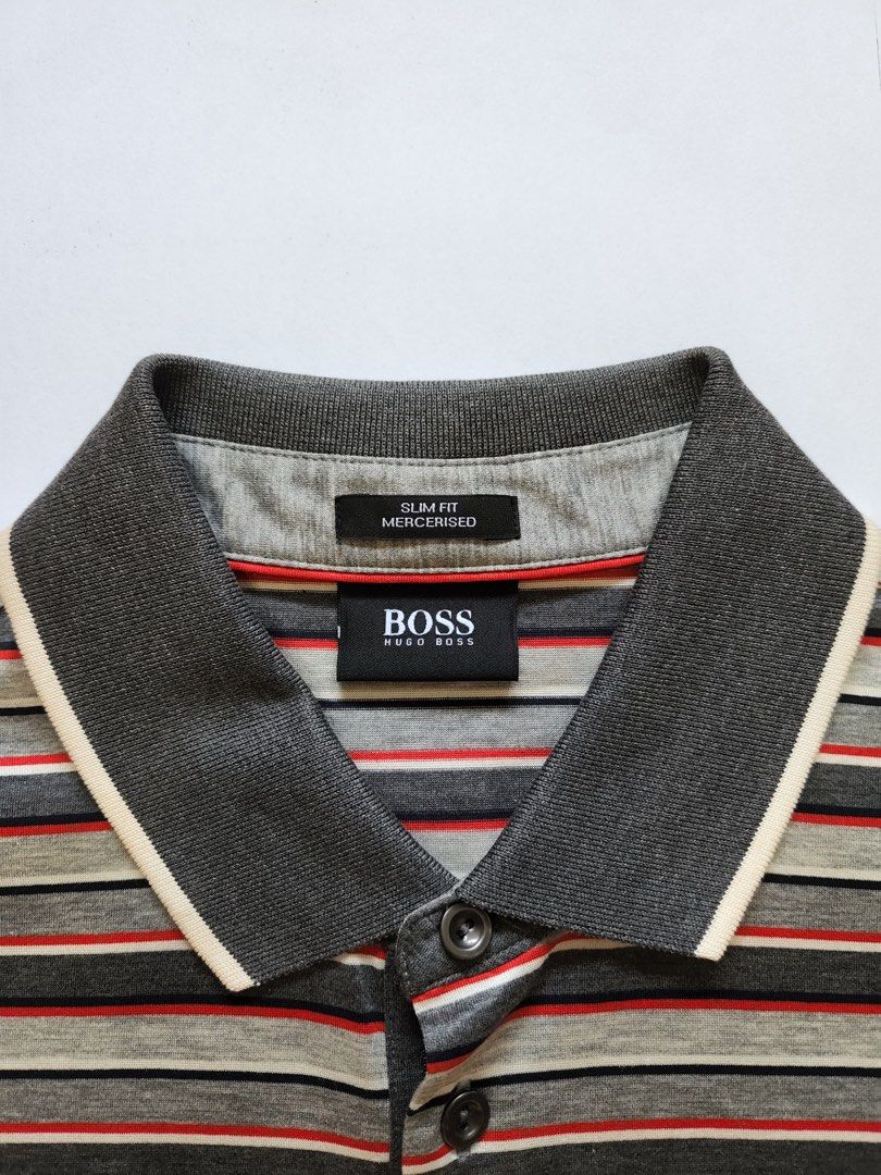 Hugo Boss Mercerised Polo Shirt - Slim Fit, Men's Fashion, Tops & Sets ...
