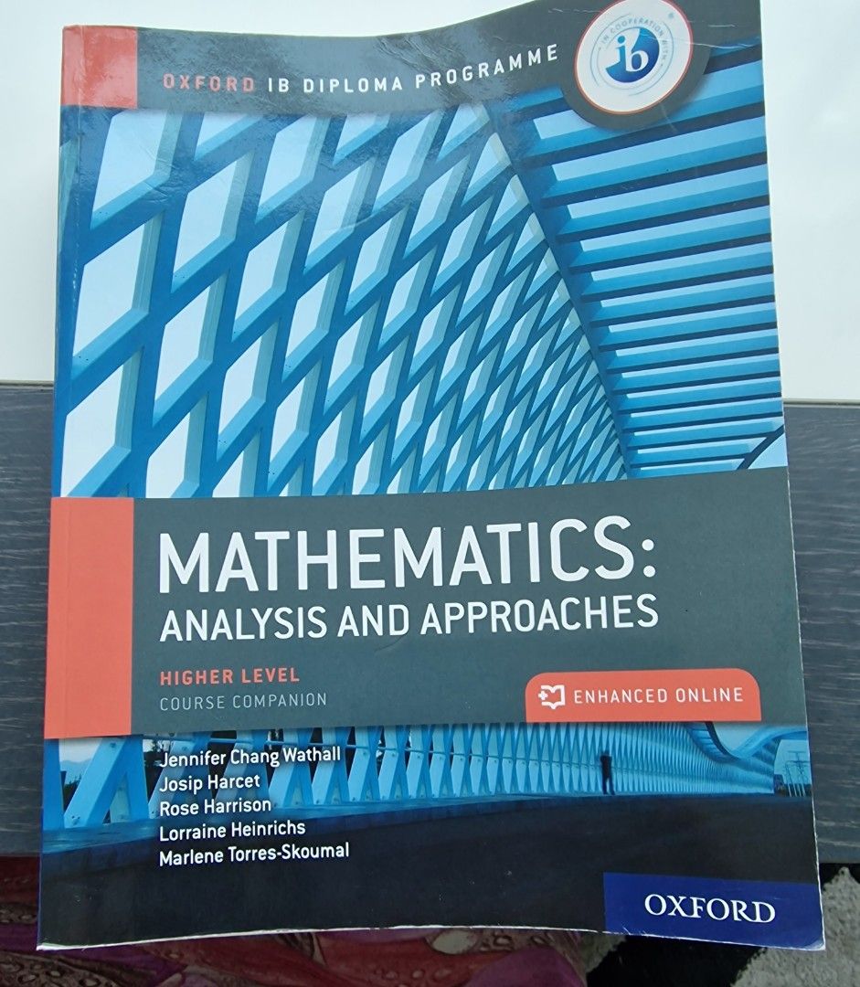 IB HL Mathematics Analysis &Approaches text book, Hobbies & Toys, Books ...