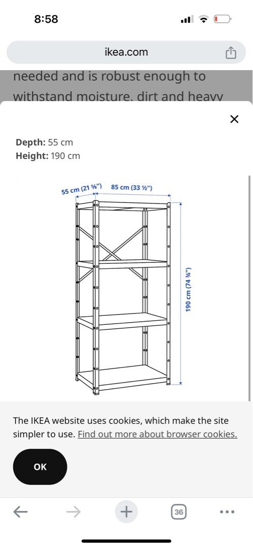 Ikea BROR shelf in white, Furniture & Home Living, Furniture, Shelves ...