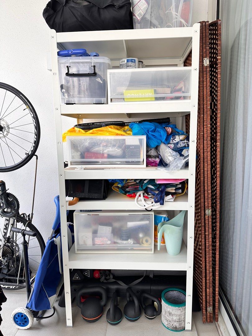 Ikea BROR shelf in white, Furniture & Home Living, Furniture, Shelves ...