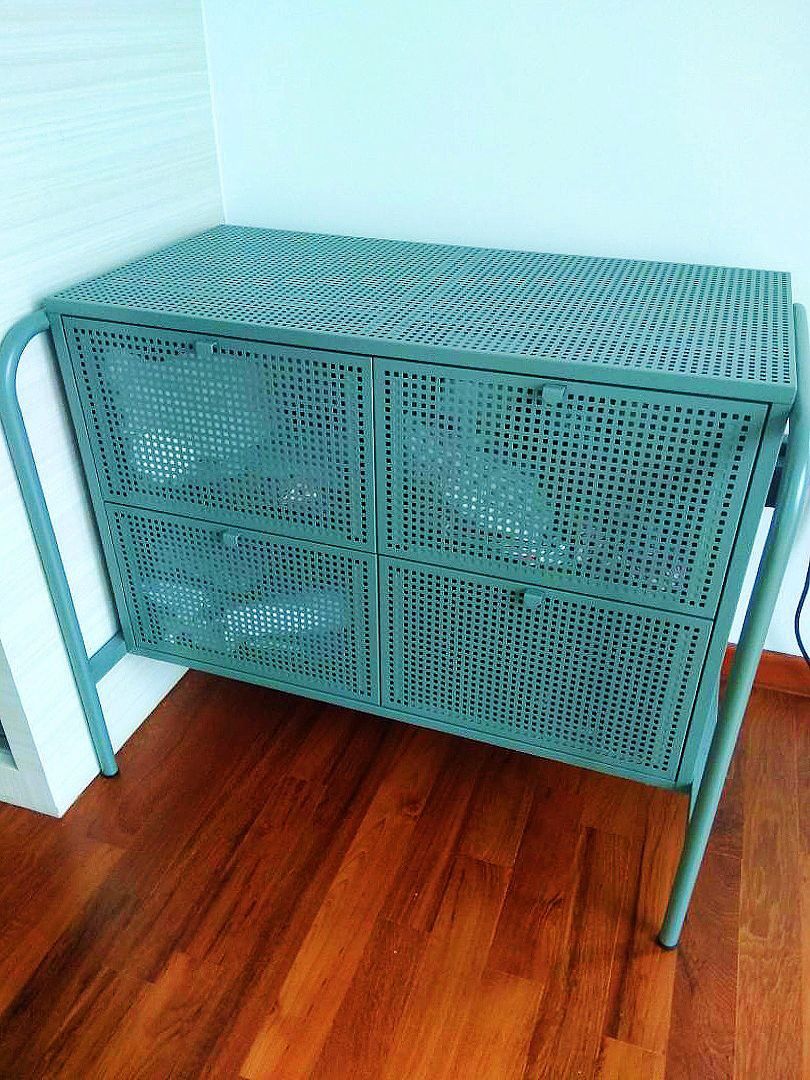 Nikkeby Chest Of 4 Drawers Grey-Green at JENENGE blog