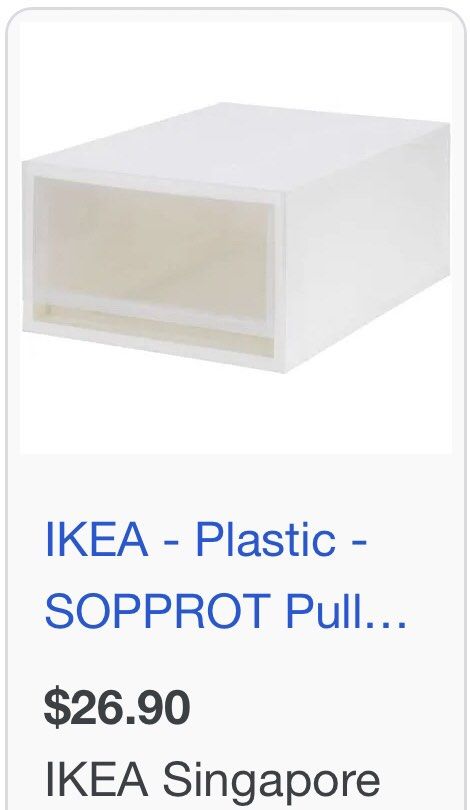 IKEA Plastic Drawers, Furniture & Home Living, Home Improvement ...