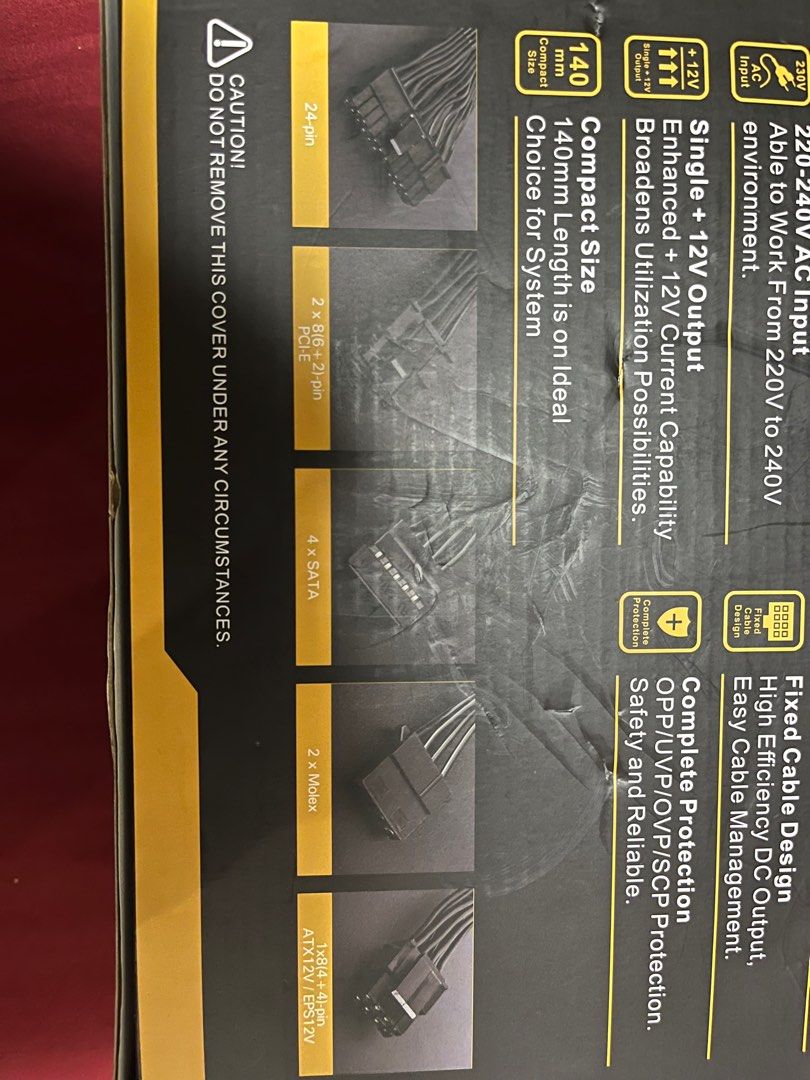 Inplay 750w PSU 80 Plus Bronze, Computers & Tech, Parts & Accessories ...