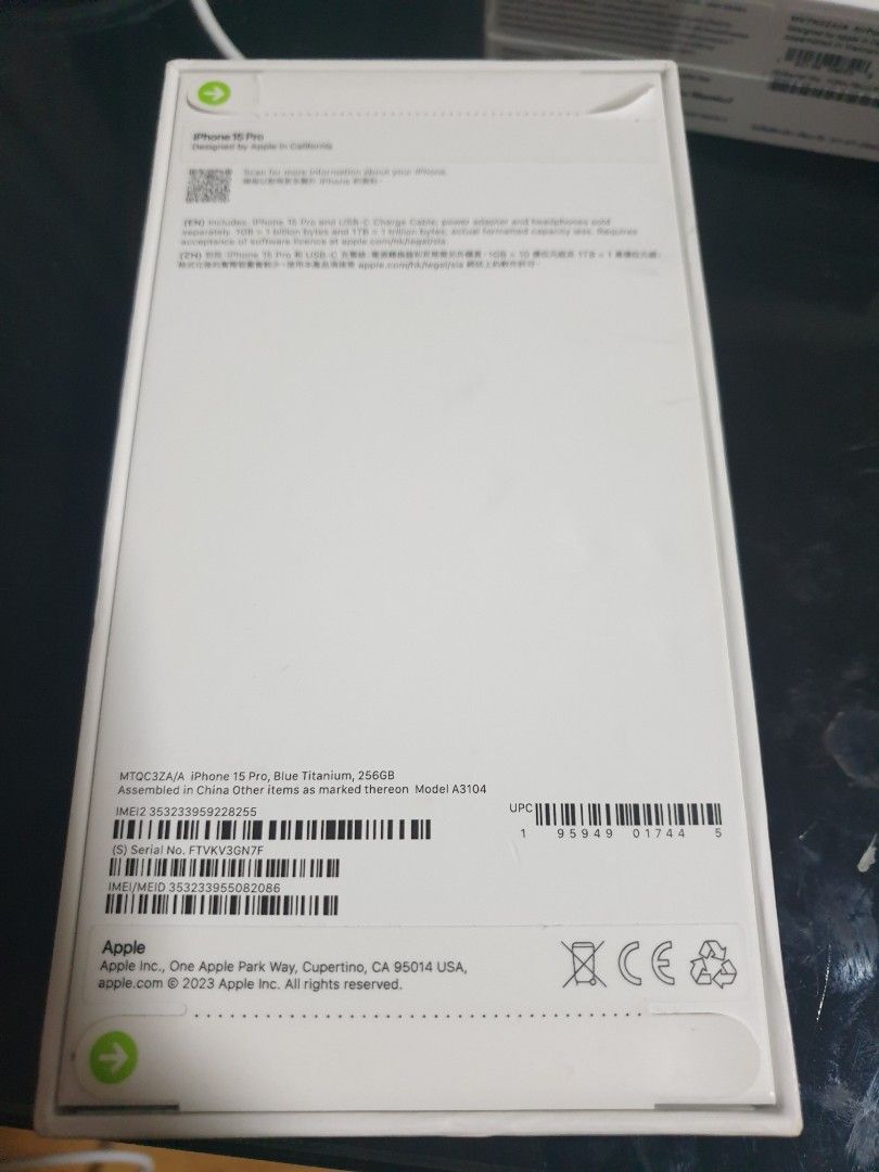 Iphone 15 pro 256 blue hk set, Mobile Phones & Gadgets, Mobile Phones ...