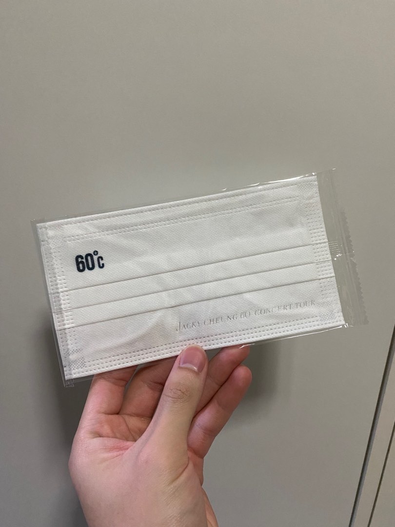 Jacky Cheung 60+ concert mask, Health & Nutrition, Face Masks & Face ...