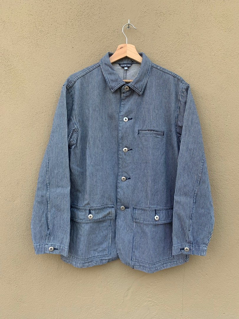JapaneseBrand WorkWear Chore Wabash Denim Jacket, Men's Fashion, Coats ...