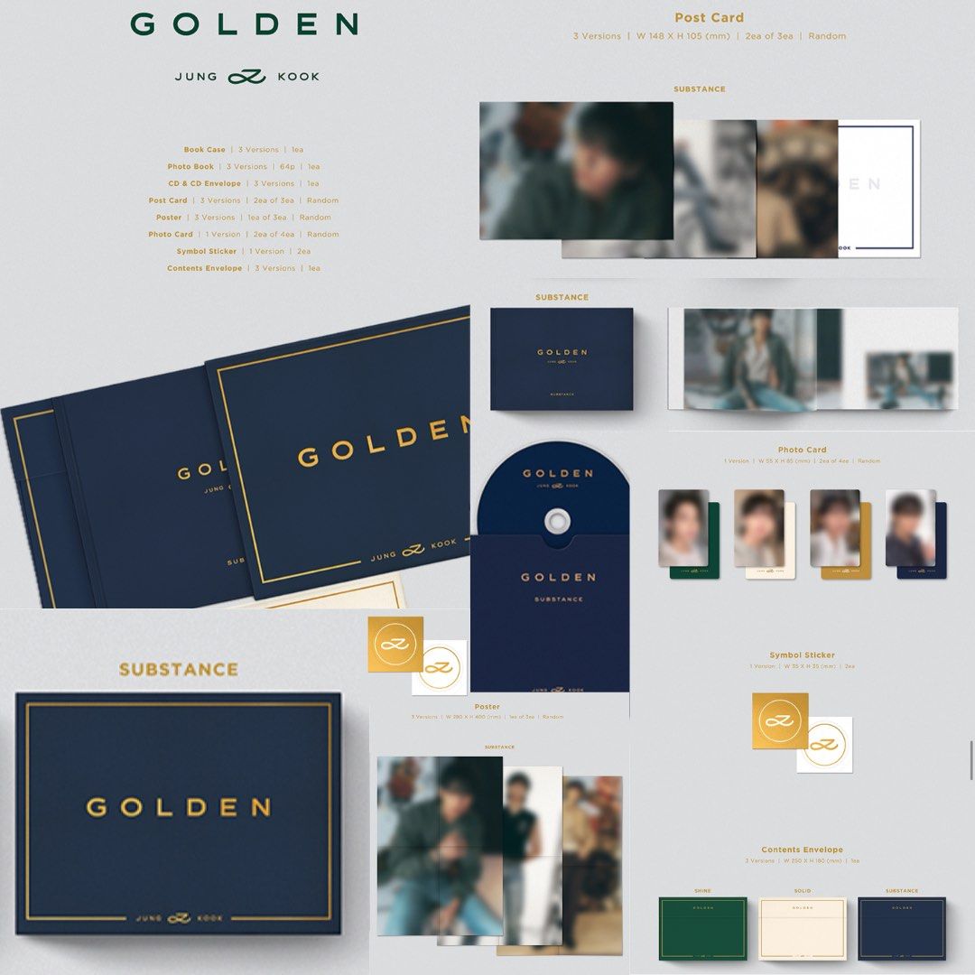 Jungkook Golden Solo Album, Hobbies & Toys, Memorabilia & Collectibles ...