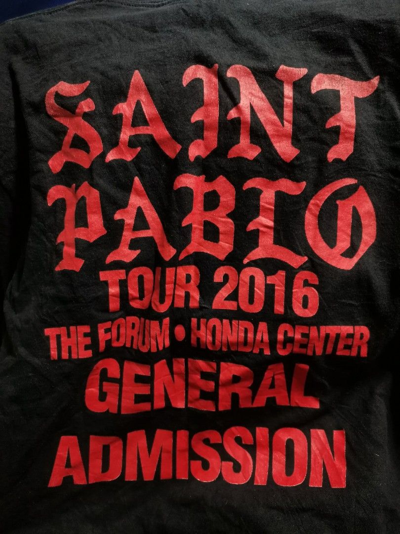 Kanye West Saint Pablo Tour, Men's Fashion, Tops & Sets, Tshirts & Polo ...
