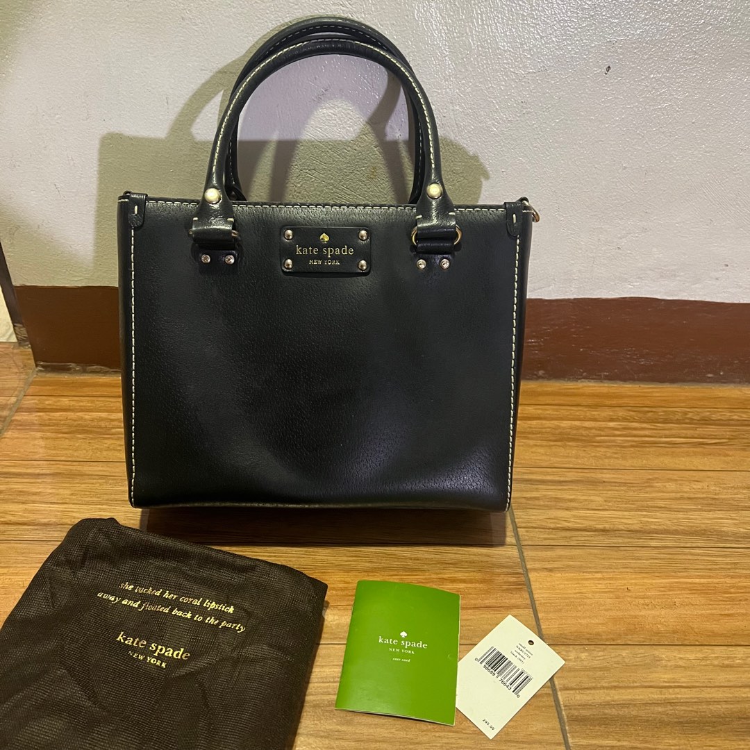 Kate Spade Black Two Way Bab, Women's Fashion, Bags & Wallets, Cross ...