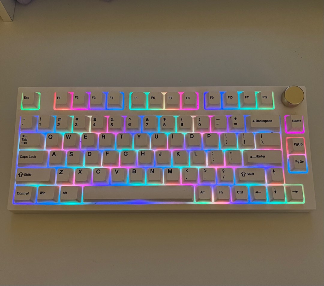 Keydous NJ80 AP Wireless 2.4g BT 5.0 Type C Mechanical RGB Keyboard ...