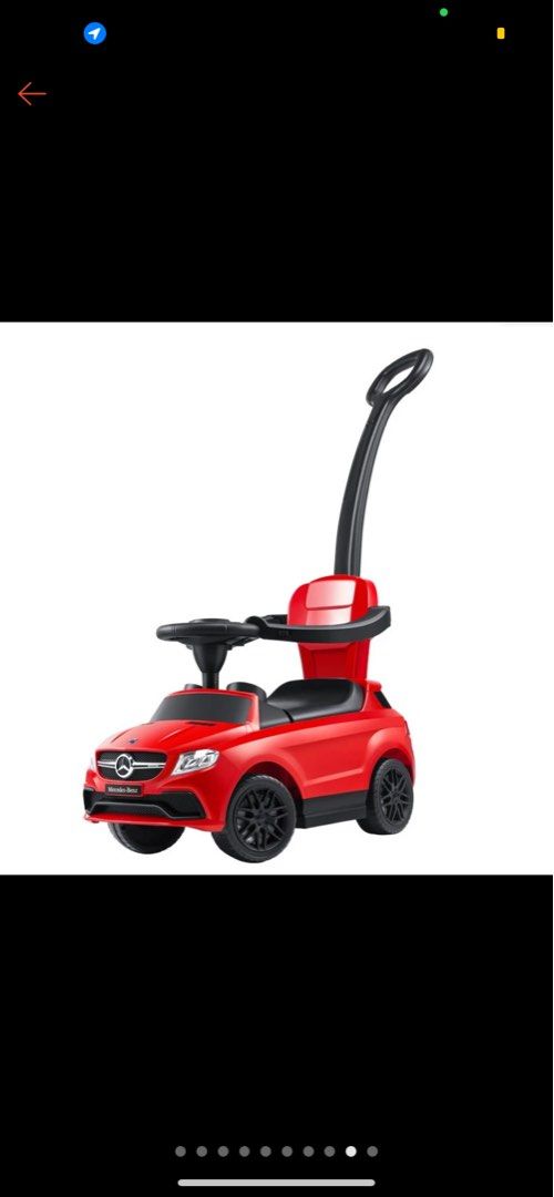 Mercedes Benz Kids Red Push Car with safety handle, Hobbies & Toys ...