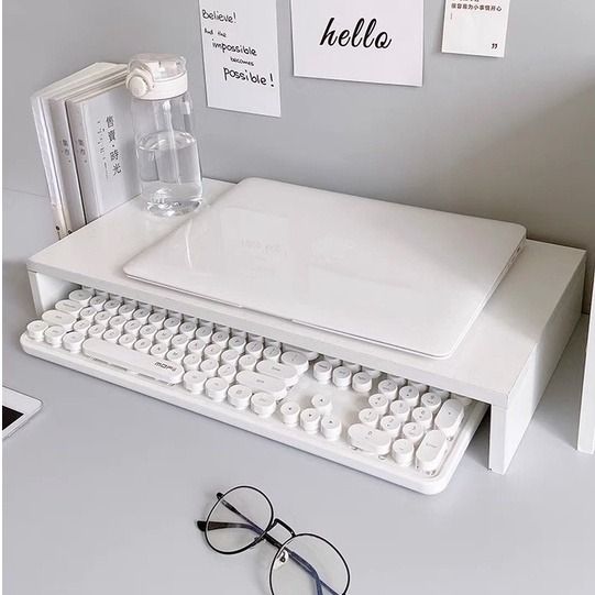 Laptop Riser / Study Desk Organizer [aesthetic desk & stationery ...