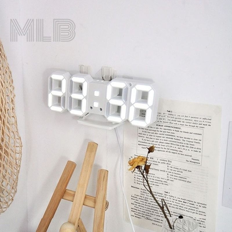 LED Digital Wall Clock / Desk Table Clock in White & Black [aesthetic ...