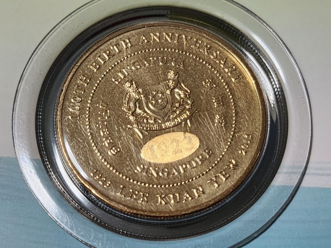 Lee Kuan Yew 100th Birth Anniversary Coin LKY 100th Commentary Coin ...