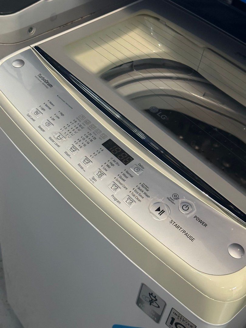 LG 8KG TOP LOAD WASHER SMART INVERTER T2108VSAW, TV & Home Appliances ...