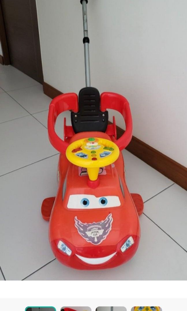 Lightning McQueen Ride-on Push Car, Hobbies & Toys, Toys & Games on ...