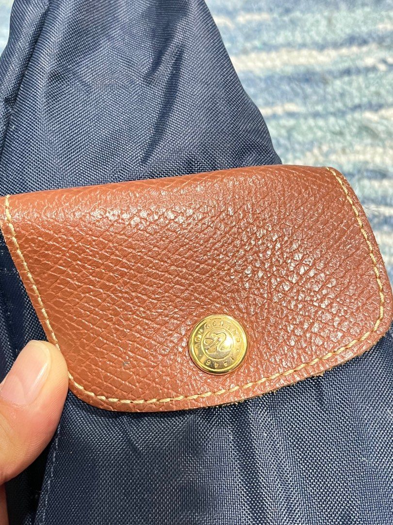 LONGCHAMP ORIGINAL BUTTON VINTAGE NAVY BLUE SHOULDER / CROSS BODY bag ...