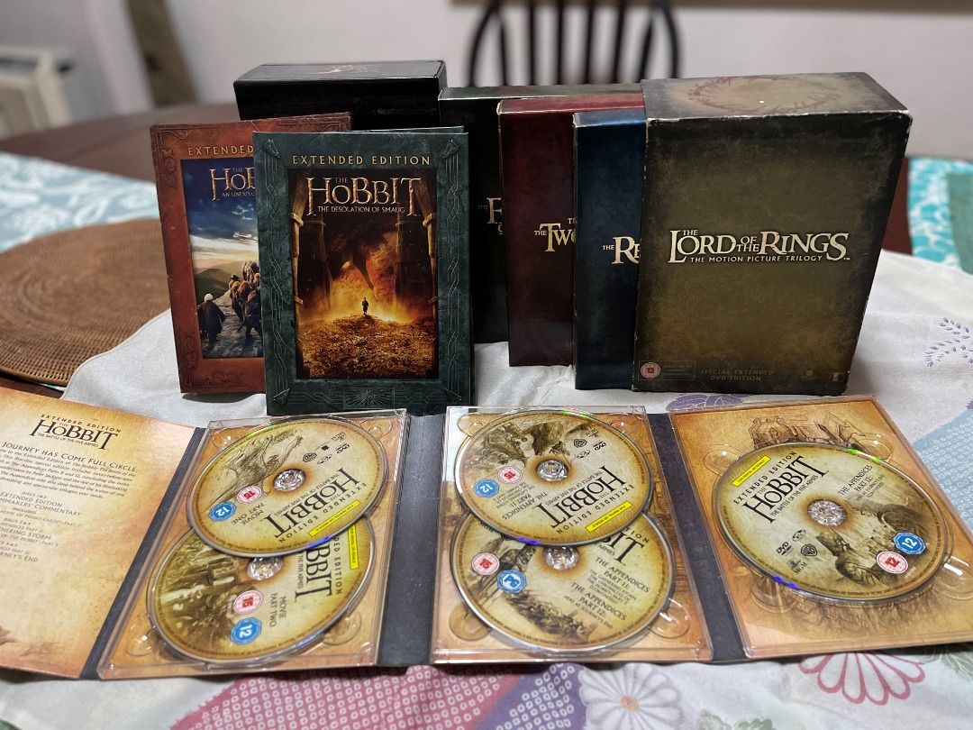 Lord of the Rings and The Hobbit Special Extended Edition DVD Boxed ...