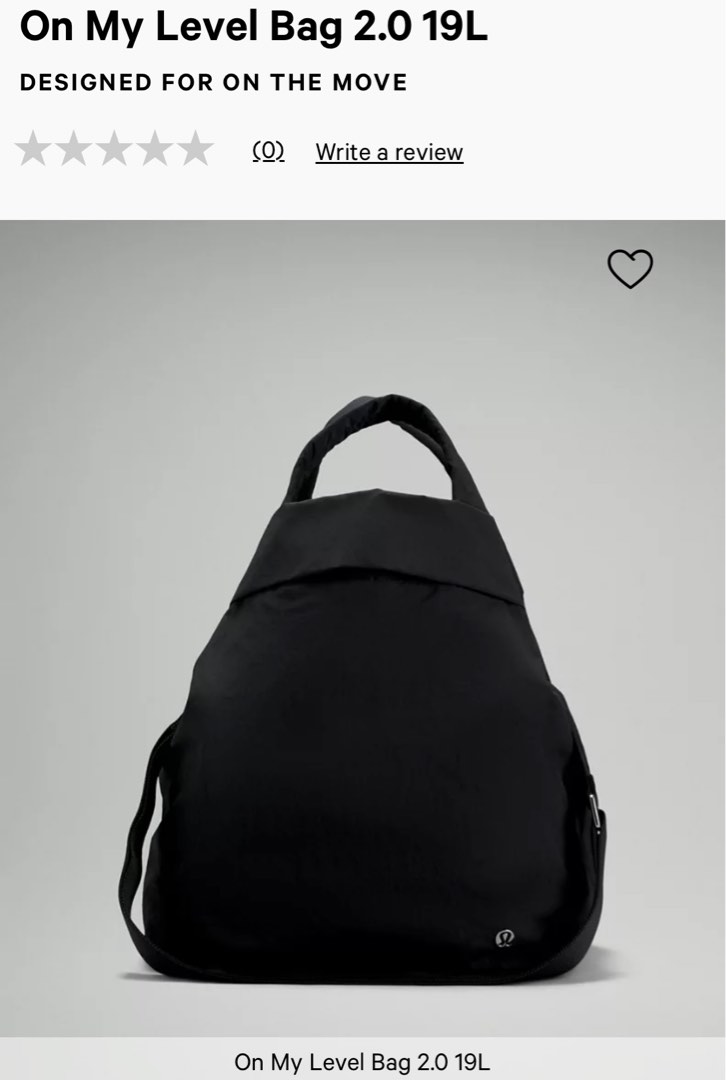 Lululemon On My Level Bag 2.0, Women's Fashion, Bags & Wallets, Tote ...
