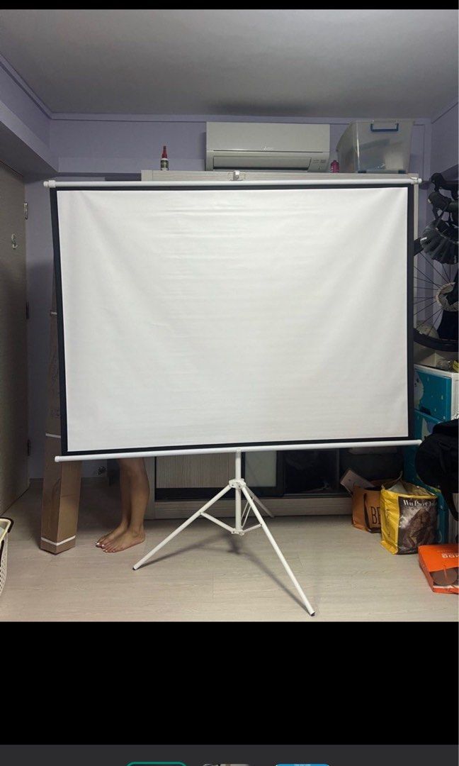 Lumos 84 inch projector screen with stand, TV & Home Appliances, TV ...