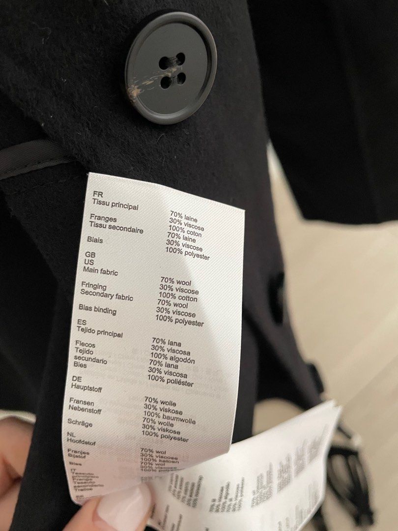 Maje double face coat with fringe, Women's Fashion, Coats, Jackets and ...