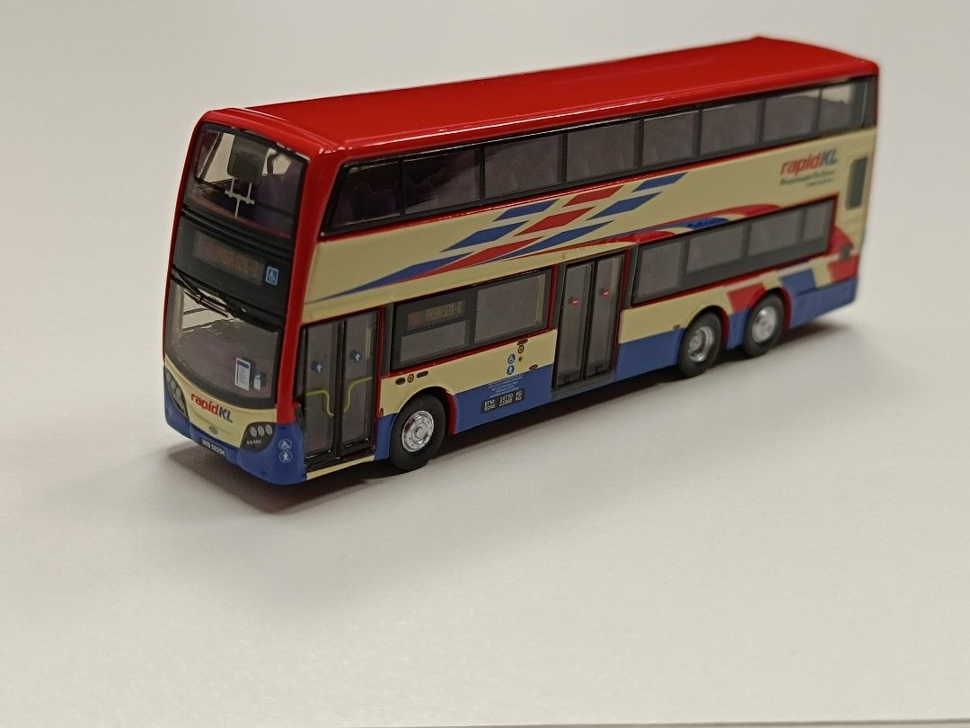 Malaysia RapidKL E500 MMC Tiny Double Decker Bus with Decals Applied ...