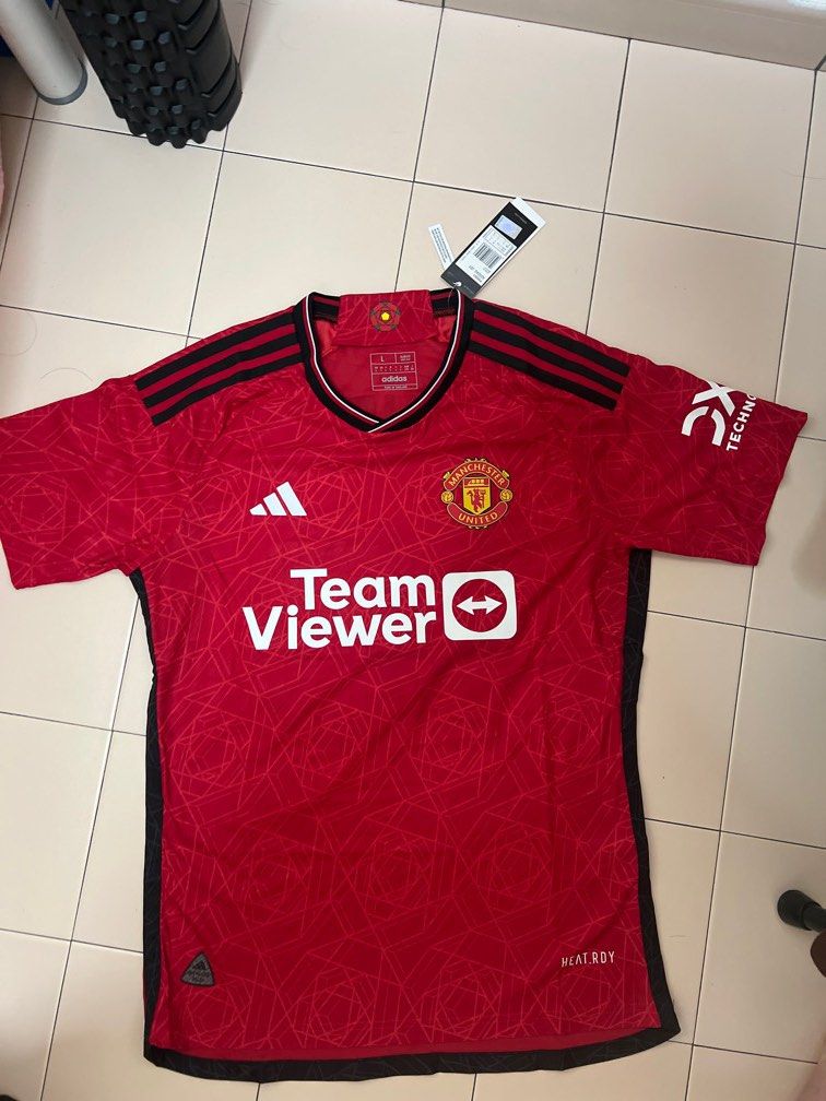 Manchester United 23/24 Home Kit Jersey, Men's Fashion, Activewear on ...