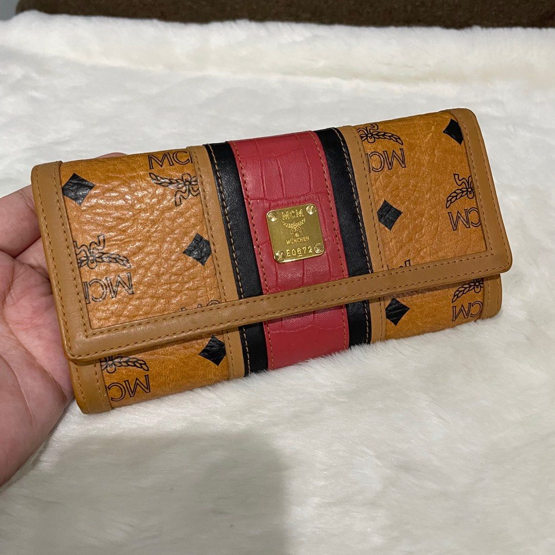 MCM Trifold wallet, Luxury, Bags & Wallets on Carousell