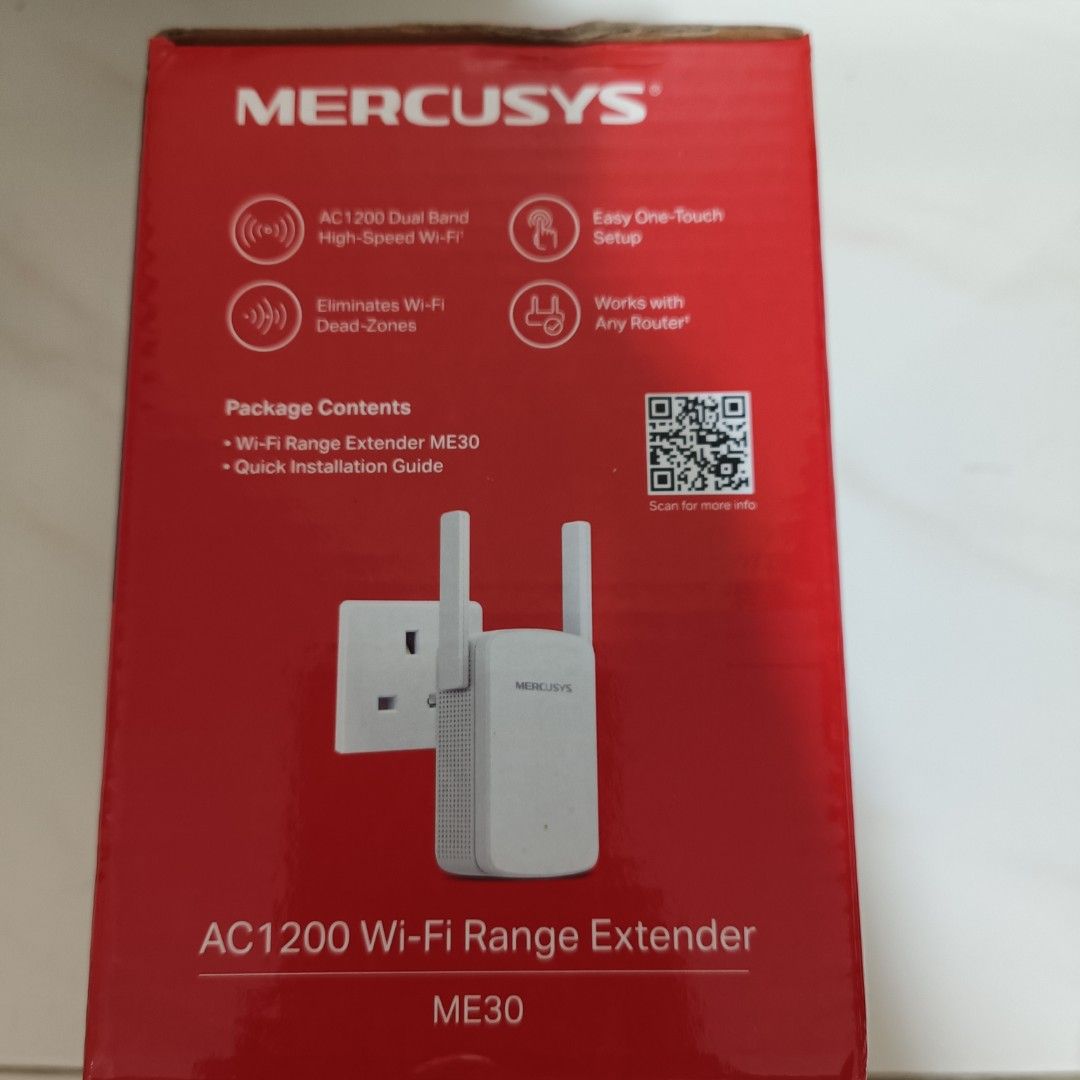 Mercusys WiFi range extender, Computers & Tech, Parts & Accessories ...