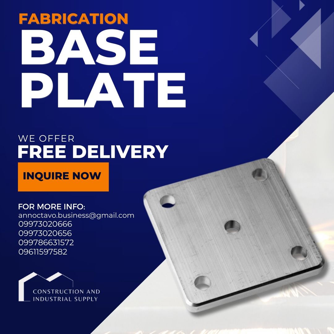 Metal Plate | Steel base plate | Structural base plate | Anchor Bolt ...