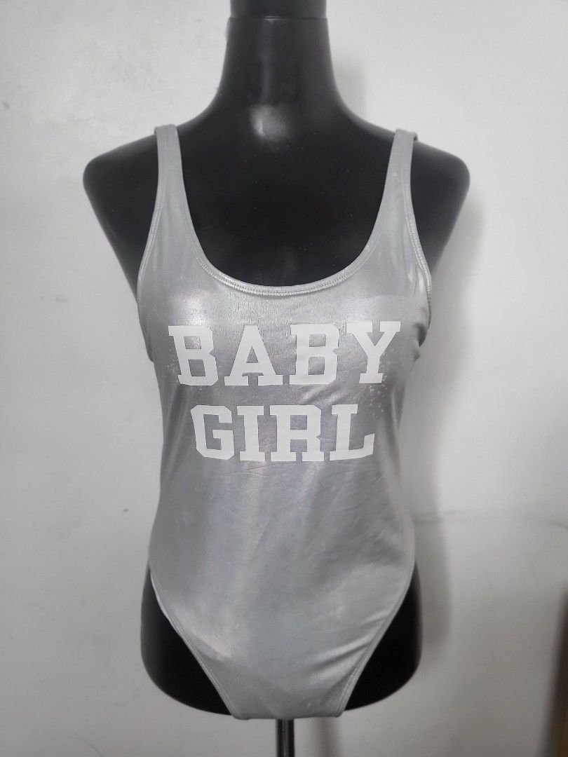 Metallic silver bikini swimsuit, Women's Fashion, Swimwear, Bikinis ...