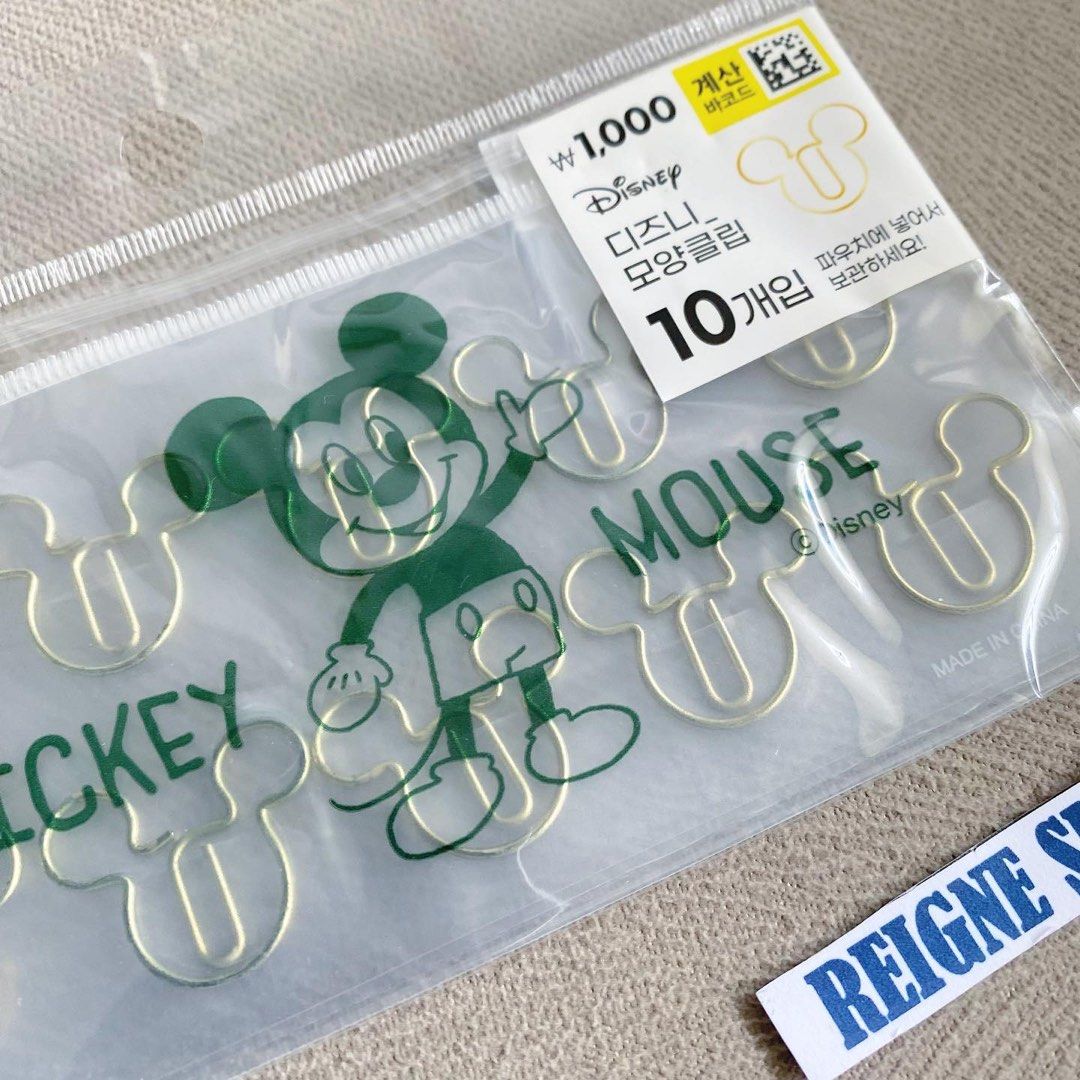 MICKEY MOUSE PAPER CLIPS WITH CASE, Hobbies & Toys, Stationary & Craft ...
