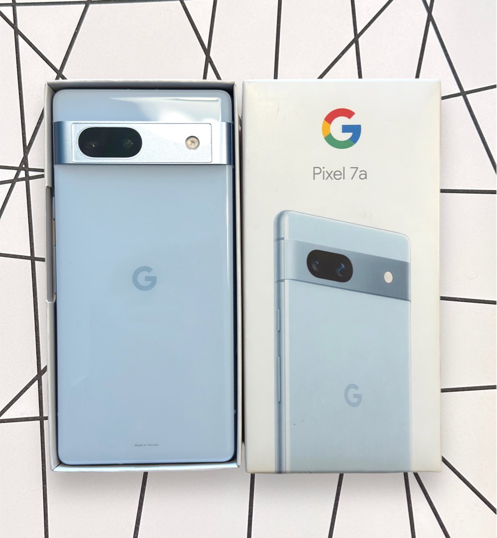 Mint Local Set Google Pixel 7a 128GB Sea Blue wit Receipt, Mobile ...