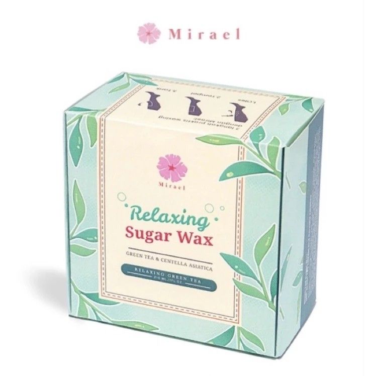 Mirael Sugar waxing kit hair removal wax green tea centella asiatica ...