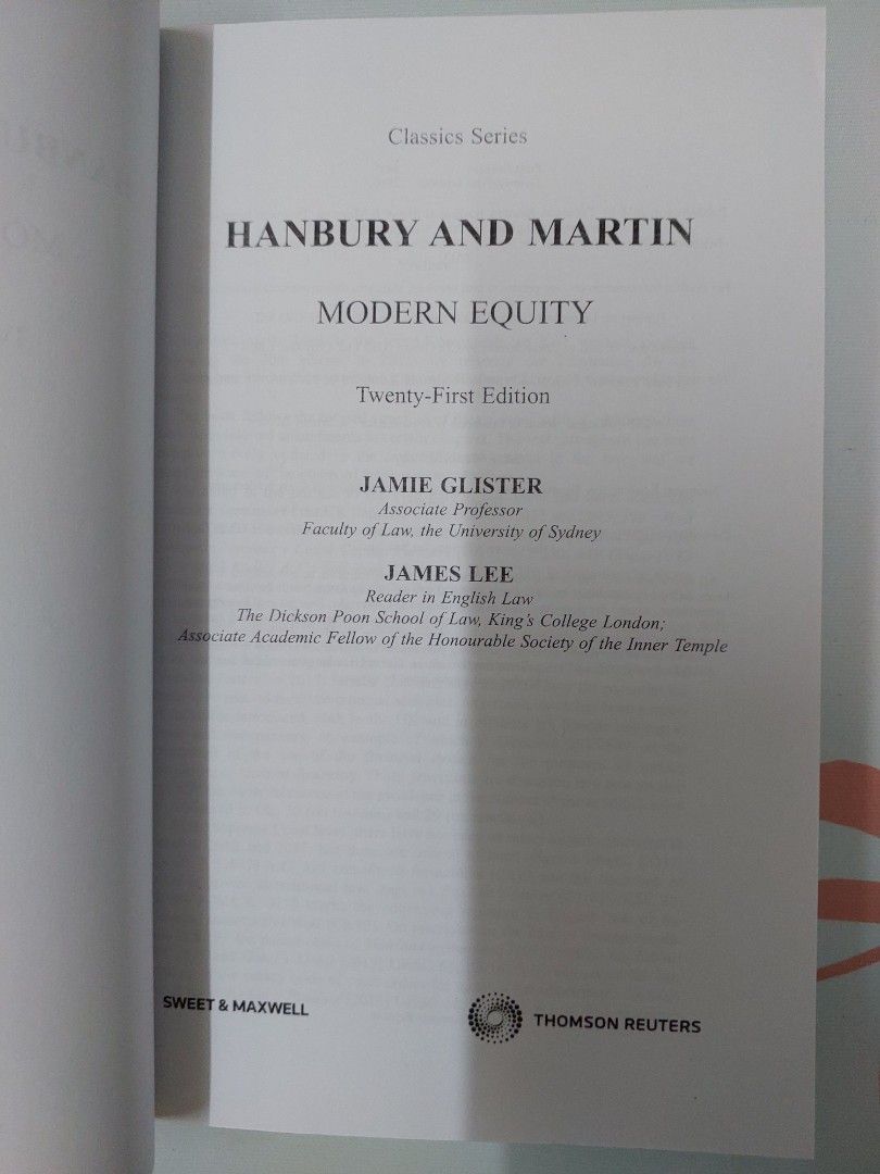 Modern Equity Hanbury & Martin, Hobbies & Toys, Books & Magazines ...